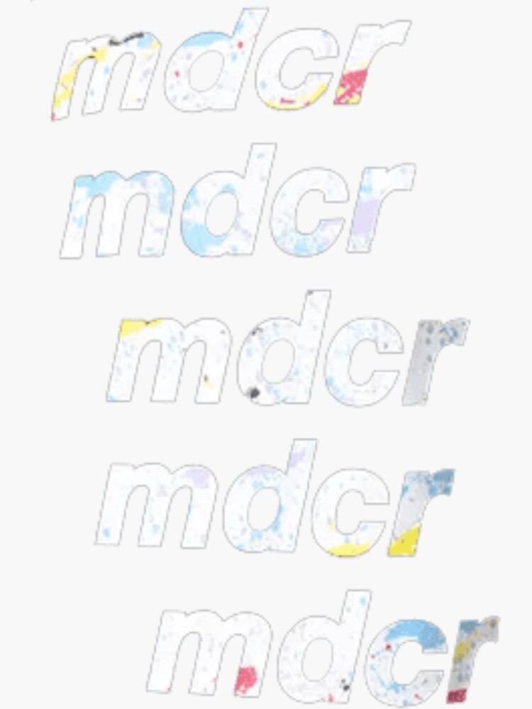 "mdcr " Sticker by Suzzita | Redbubble
