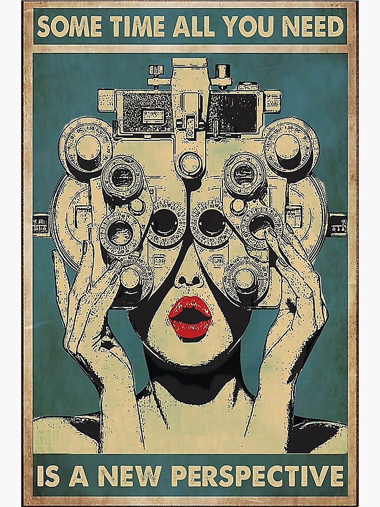 "new perspective optometrist" Poster for Sale by izabella2018 | Redbubble
