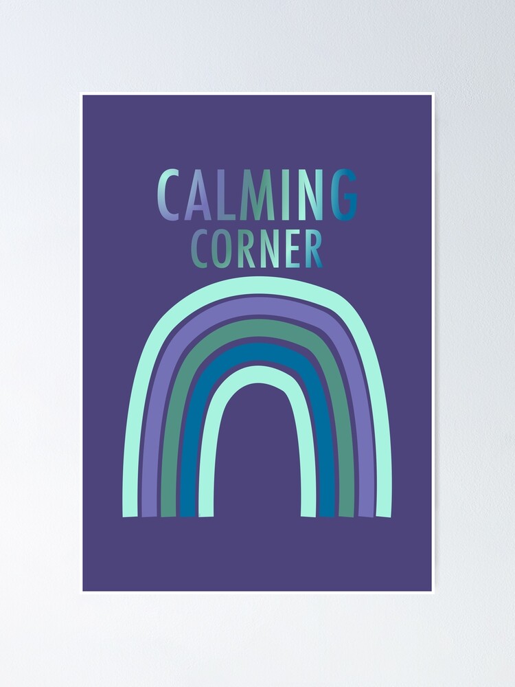 "calming corner, calming classroom, CALMING RAINBOW, very peri, emerald ...