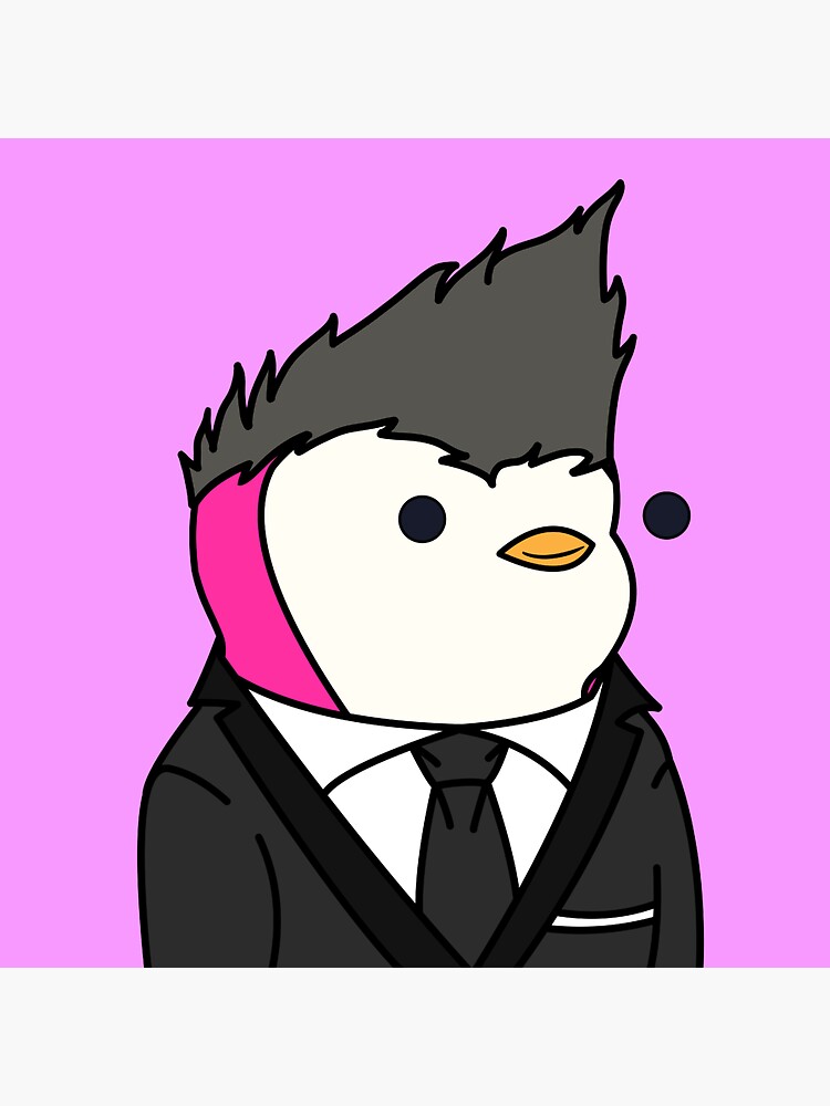 "Punk Penguin Officer Character" Sticker for Sale by artsihstudioart ...