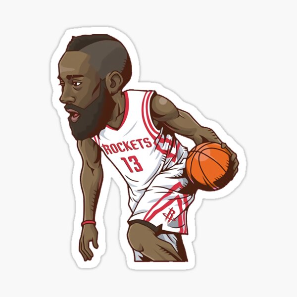"James Harden Draw Chibi" Sticker by JaclynPiel | Redbubble