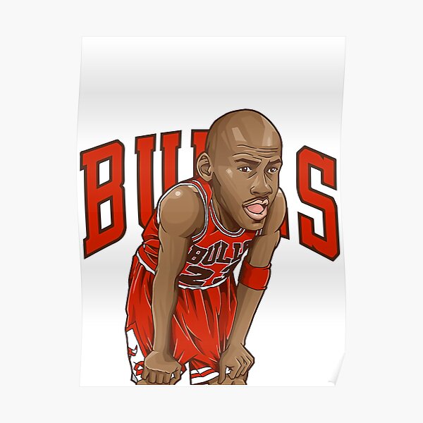 "Michael Jordan Draw Chibi" Poster for Sale by JaclynPiel | Redbubble