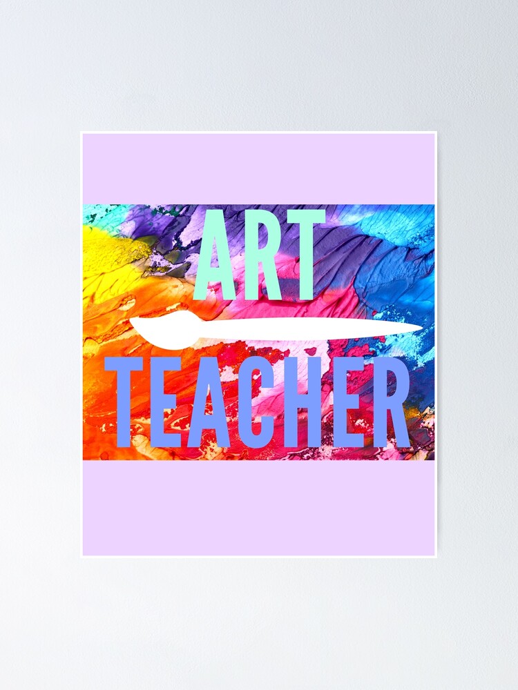 "Cute Palette Art Class Pastel Teacher Appreciation " Poster for Sale ...