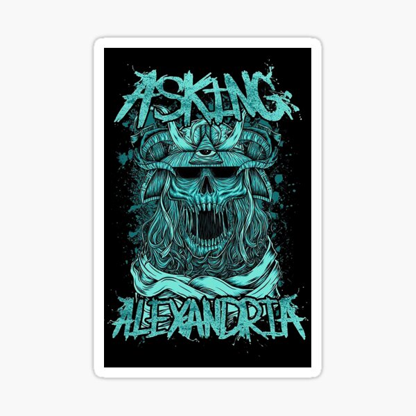 "asking Alexandria" Sticker by rortigaln | Redbubble
