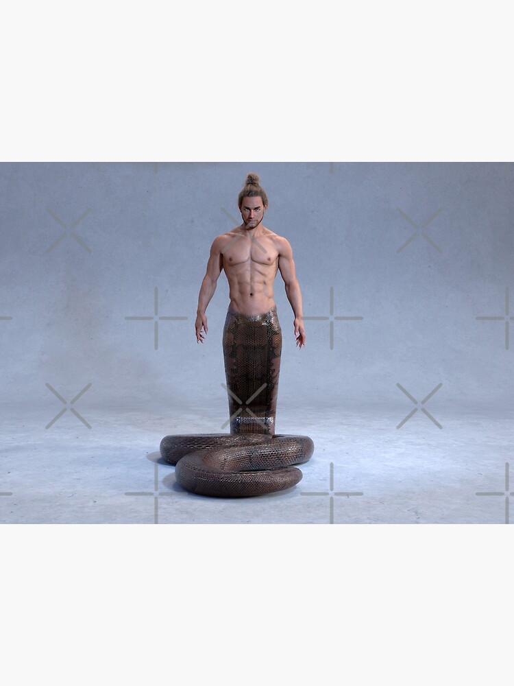 "A human-snake hybrid male creature" Poster by KendoKotaro | Redbubble