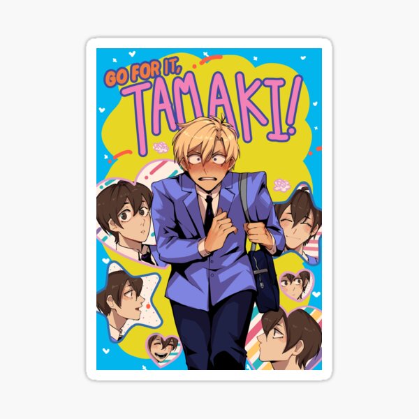 "Ouran High School Host Club Go for it Tamaki" Sticker by Bunniesowo ...