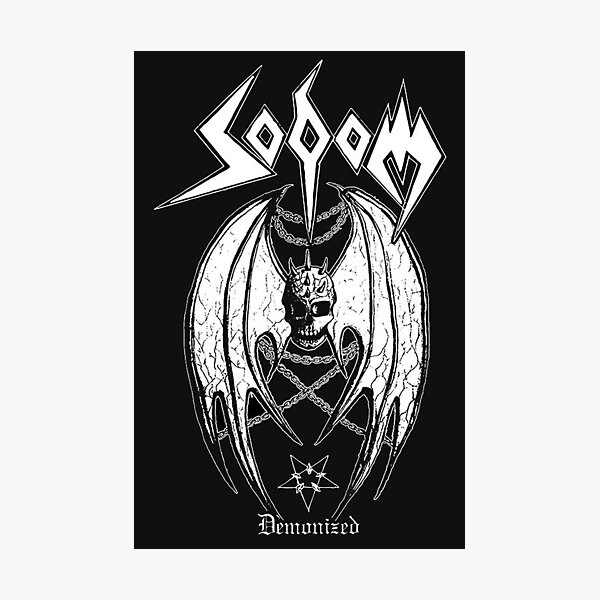"new sodom band logo" Photographic Print for Sale by ckorousfp | Redbubble