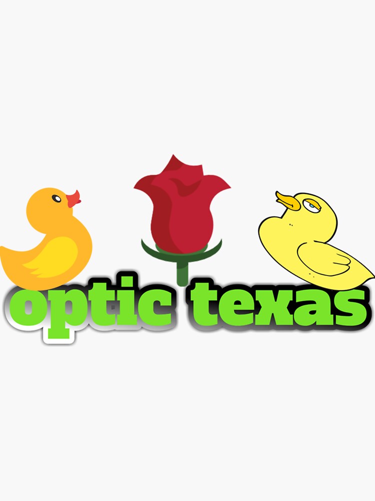 "Optic texas " Sticker by JeffGlassCreat | Redbubble