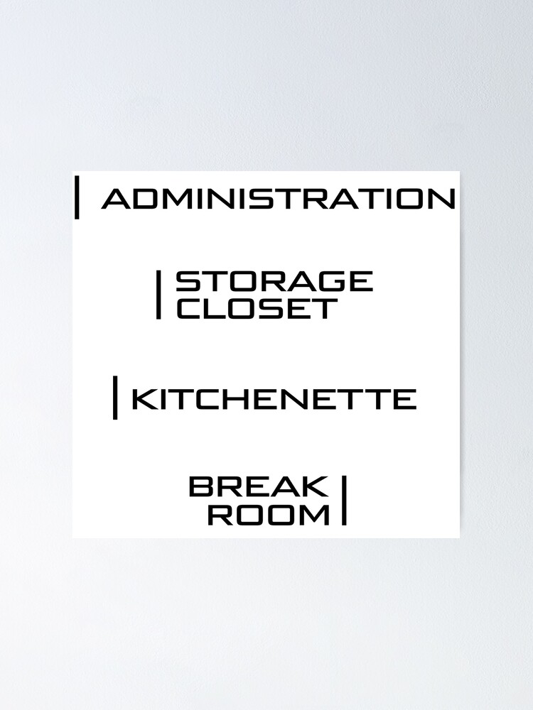 "Severance Lumon Industries Room Name Signs" Poster by Stickerm4ni4 ...
