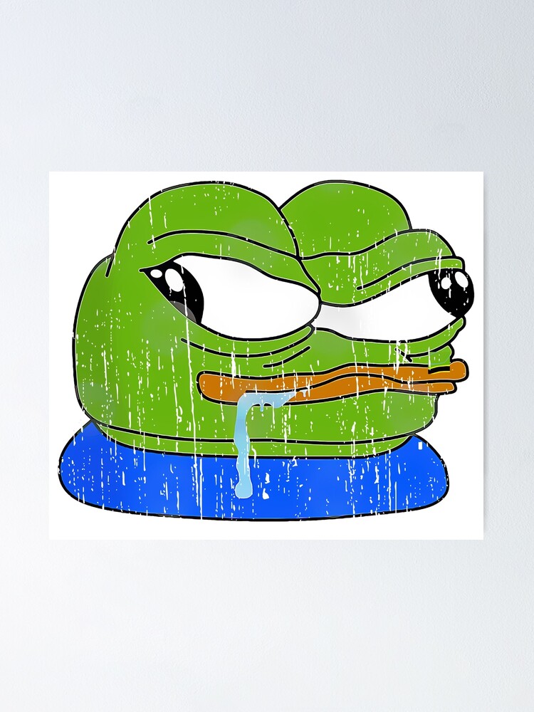 "Meme The Frog crossed eye" Poster for Sale by ibalrudi | Redbubble