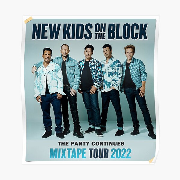 "NKOTB MIXTAPE TOUR 2022" Poster for Sale by pekonsikop | Redbubble