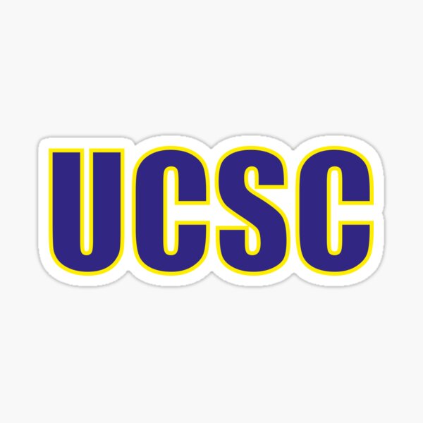 "ucsc college font" Sticker by Rehman-Art | Redbubble