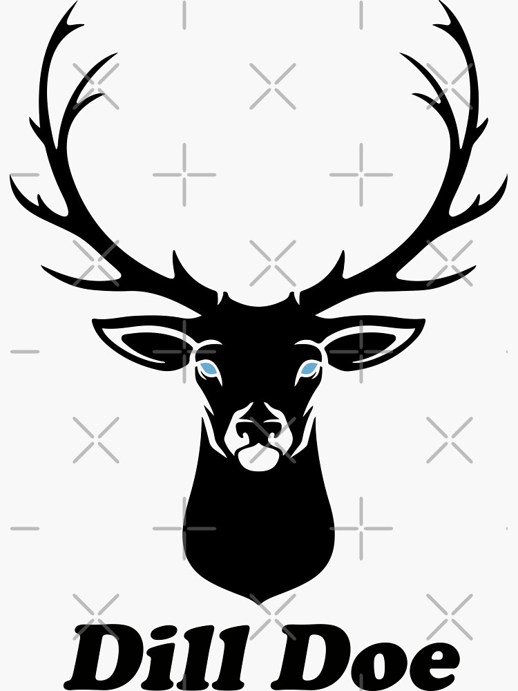 "Silhouette Dill Doe" Sticker by Chitraa227Store | Redbubble