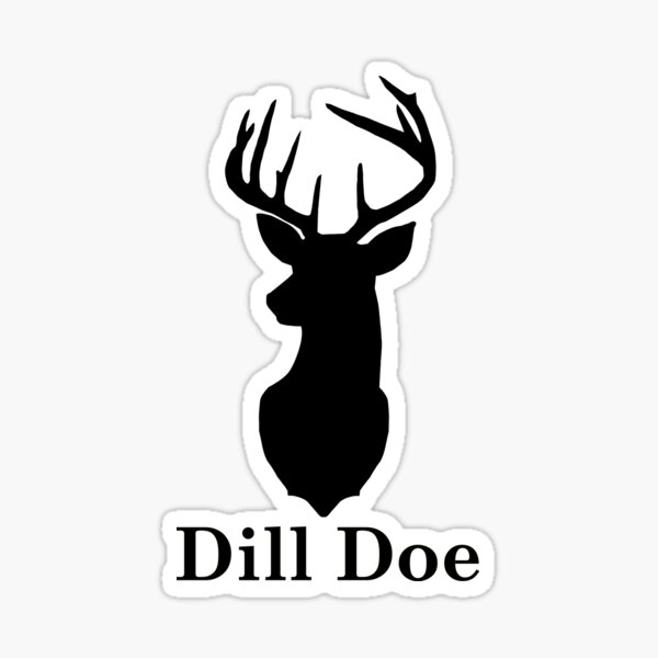 "Silhouette Horned Dill Doe" Sticker for Sale by Chitraa227Store ...