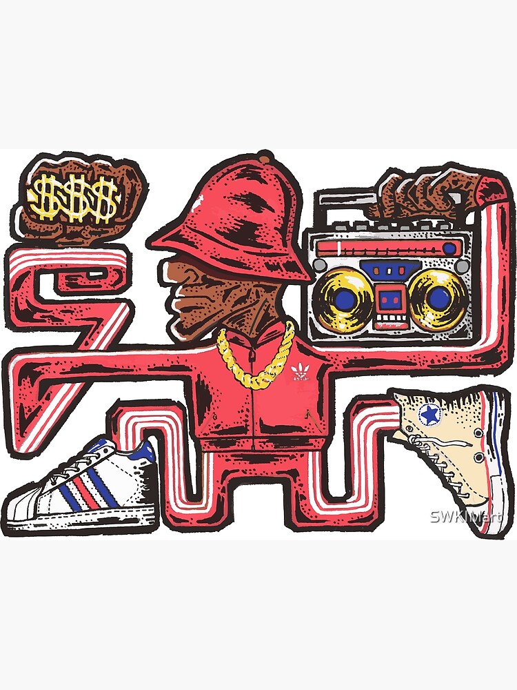 "80s hiphop fashion illustration by swkim art" Poster for Sale by ...