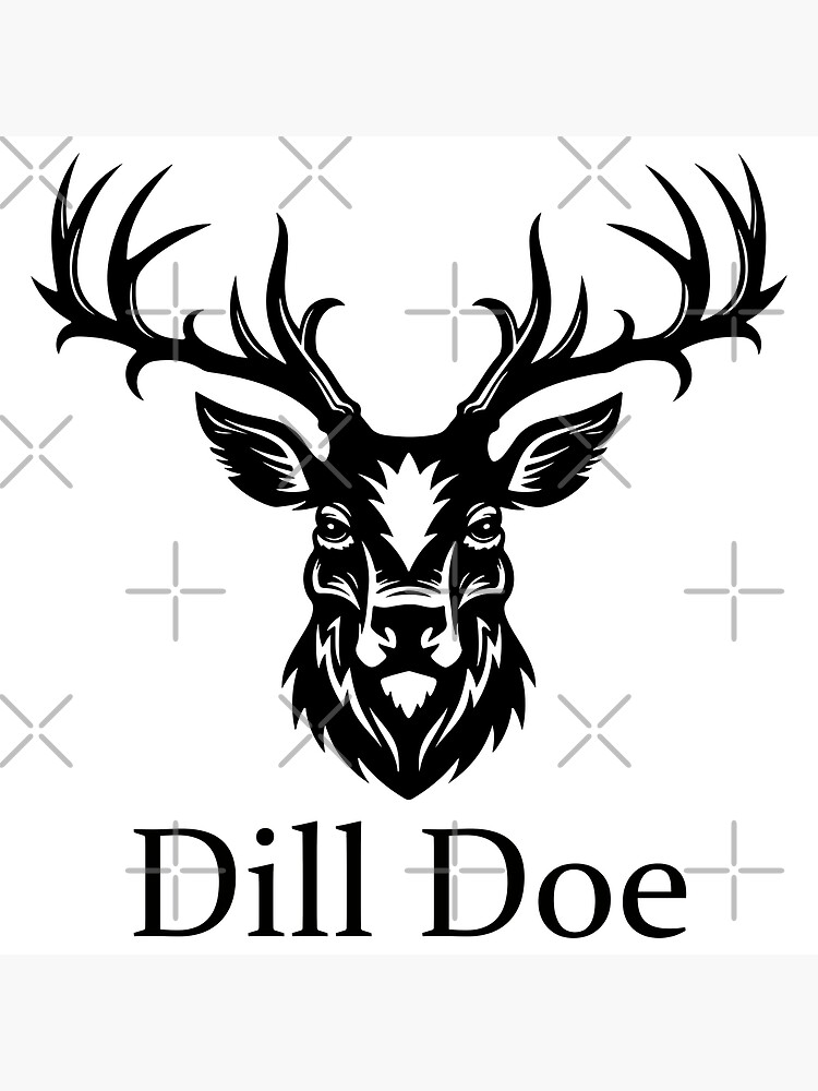 "Silhouette Bearded Dill Doe" Poster by Chitraa227Store | Redbubble