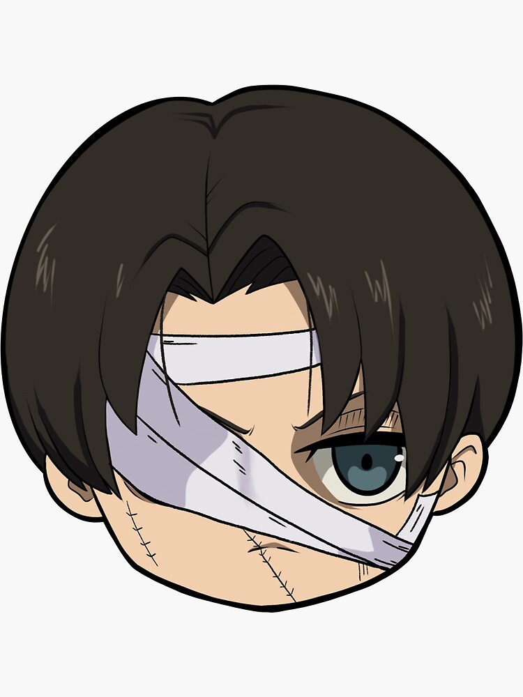 "AOT: Injured Levi" Sticker by YoshikoArts | Redbubble