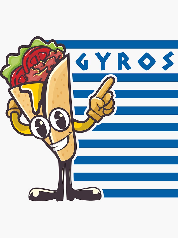 "Gyros" Sticker for Sale by AlexandarBelic | Redbubble