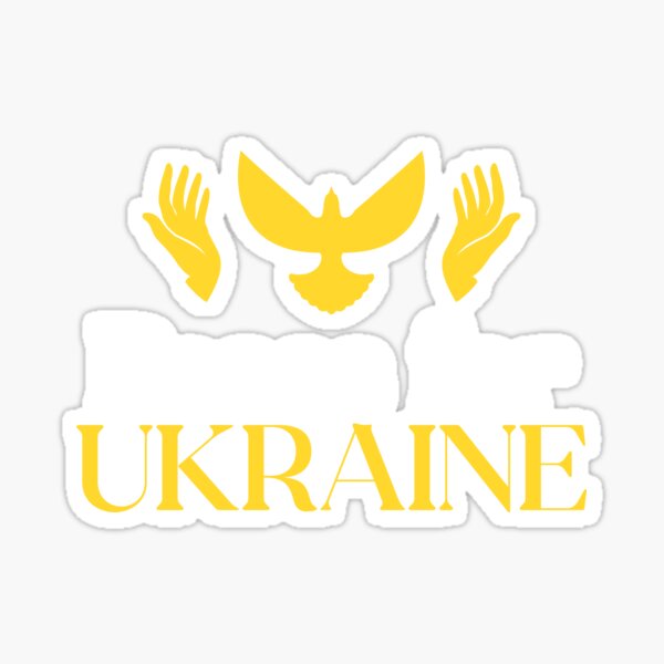 "Peace for Ukraine" Sticker by adamajd | Redbubble