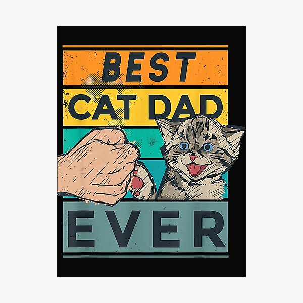 Lámina fotográfica «El mejor gato Papá de todos los tiempos Día del ...