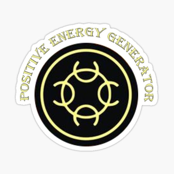 "positive energy generator" Sticker by Nobiivan | Redbubble