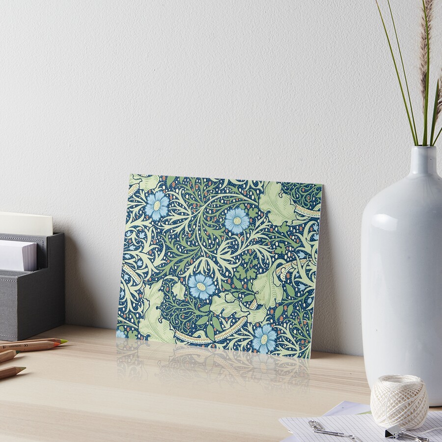 "William Morris Seaweed pattern, Victorian ,Blue , Green, Floral ...