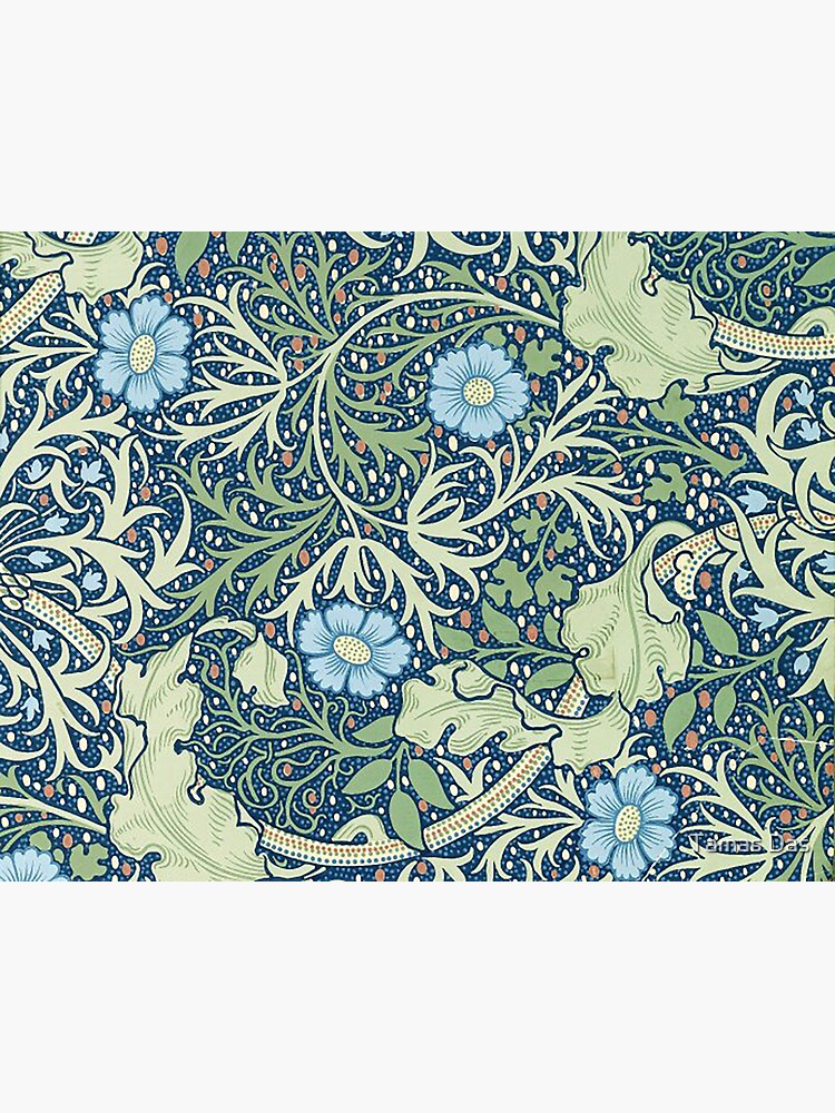 "William Morris Seaweed pattern, Victorian ,Blue , Green, Floral ...