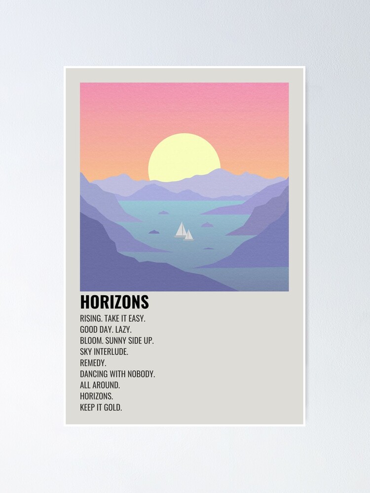 "Surfaces Horizons Album Cover" Poster for Sale by lisaquickwik | Redbubble