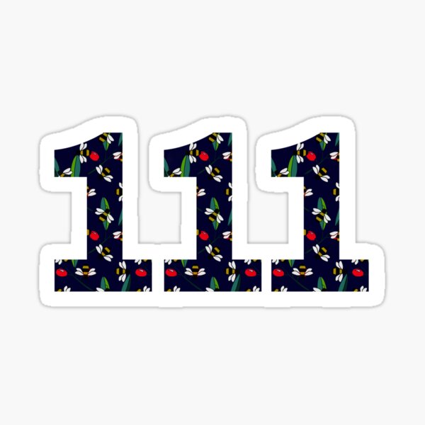 "Angel Number 111(Pattern)" Sticker by pallemanu | Redbubble