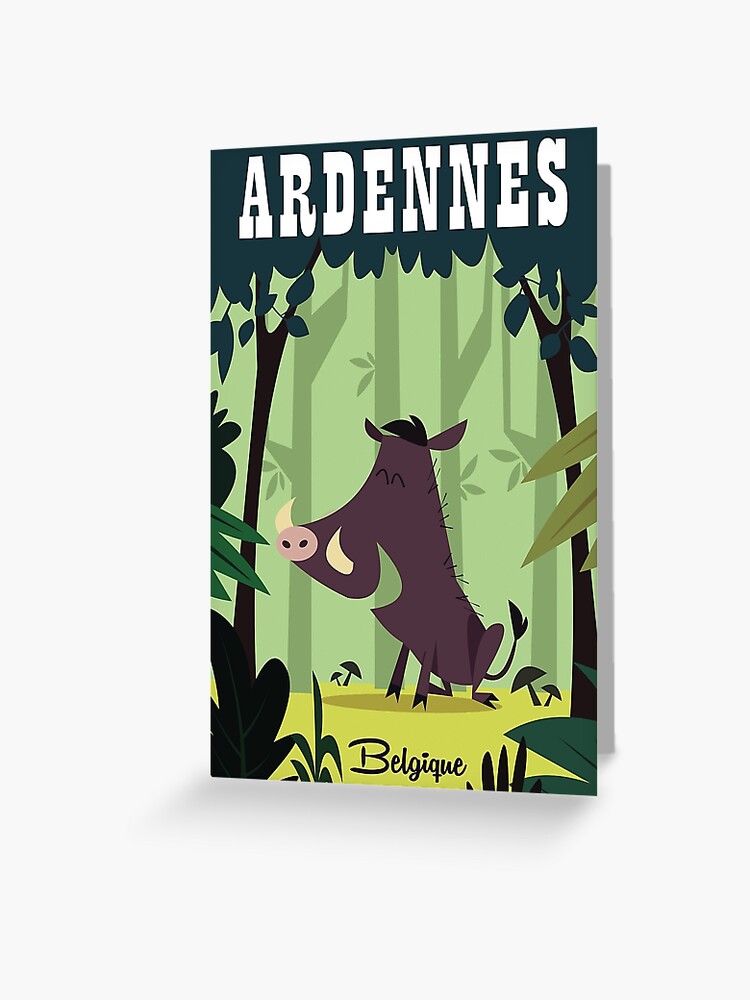 "Ardennes Poster" Greeting Card for Sale by Gary Godel | Redbubble