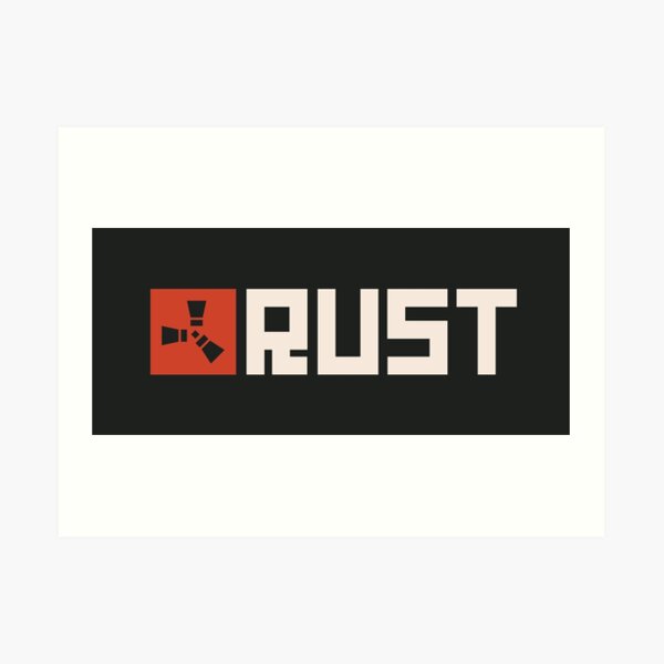 "Rust Logo" Art Print for Sale by ricemann | Redbubble