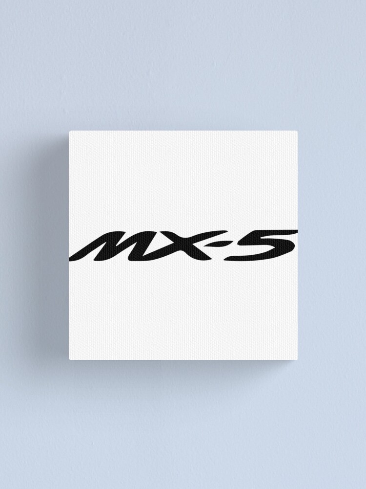 "Mazda MX-5 Logo Black" Canvas Print for Sale by OfficialWhippy | Redbubble