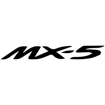 "Mazda MX-5 Logo Black" Art Print for Sale by OfficialWhippy | Redbubble