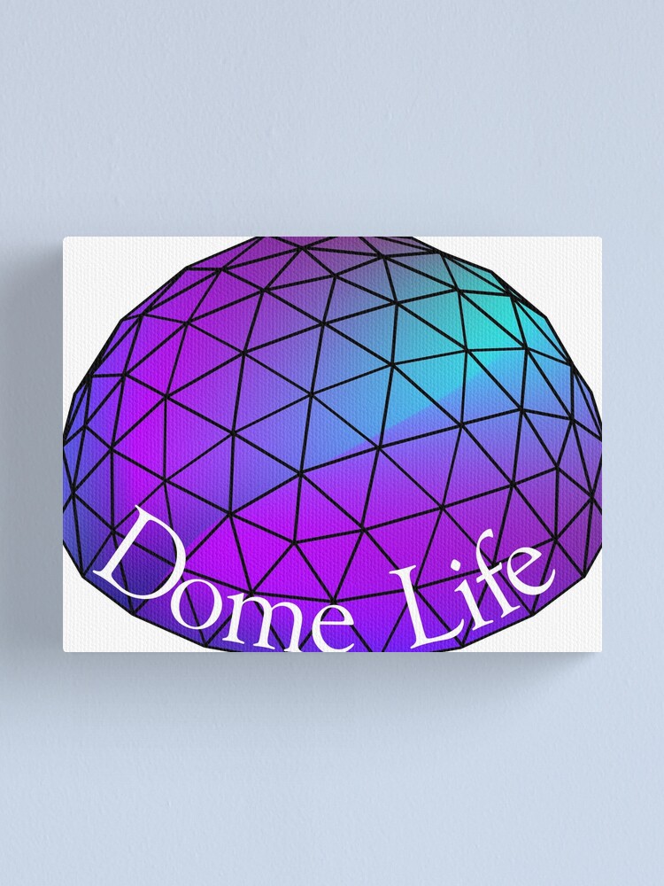 "DOME LIFE - 4V geodesic dome purple/blue " Canvas Print for Sale by ...