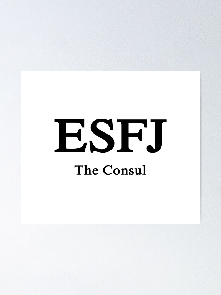 "ESFJ - The Consul" Poster by PatternTree | Redbubble