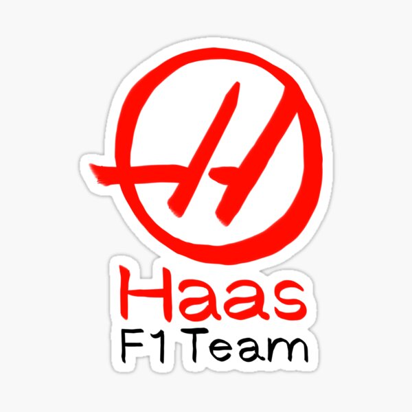 "Haas F1 Team Hand Drawn Logo (Light Background)" Sticker by DiHK ...