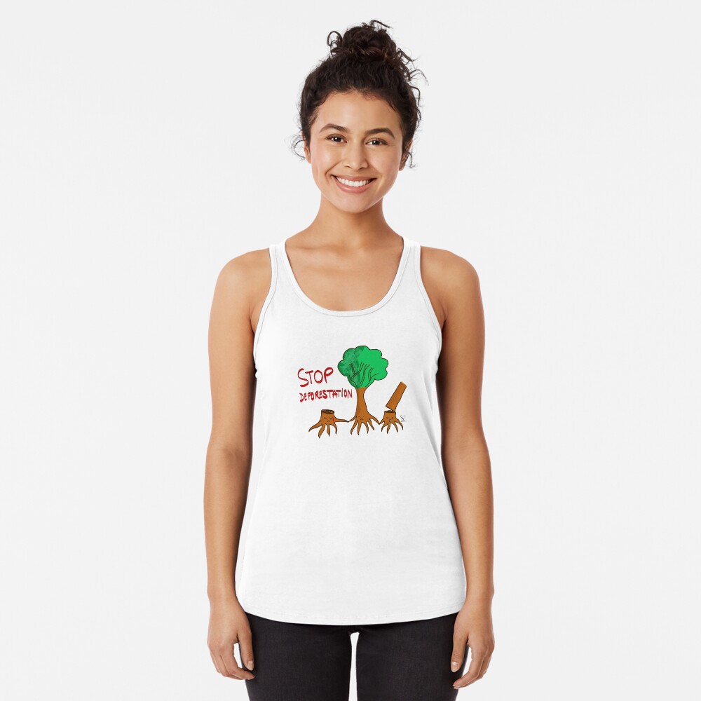 "Stop deforestation" Sticker for Sale by SagaciousDesign | Redbubble