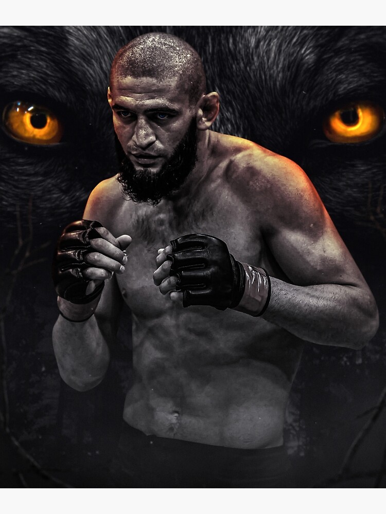 Poster « Tendance Cool Khamzat Chimaev Mma Champion Design Par