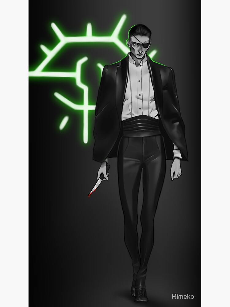 "Arcane Silco Eye of Zaun" Sticker by Rimeko | Redbubble