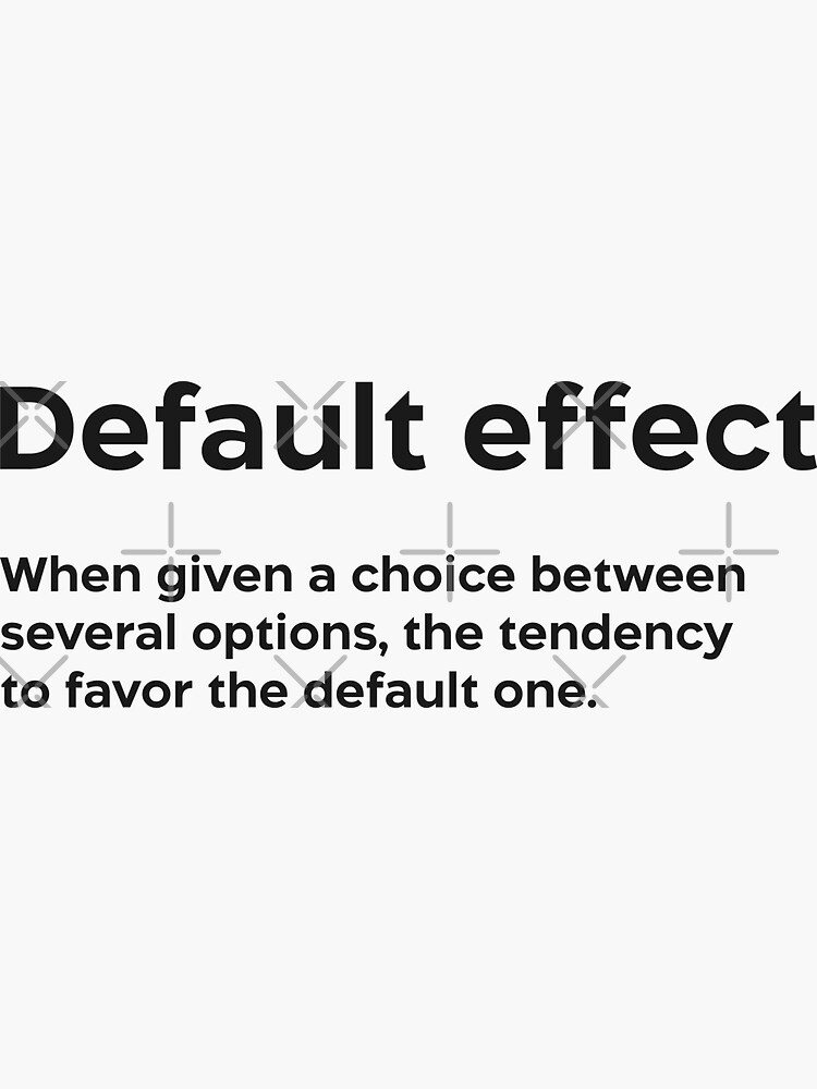 "Default effect black" Sticker by EdimQuotes | Redbubble