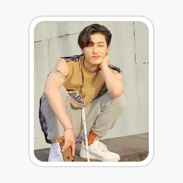 "Ateez Smiling San" Sticker by kpopnow | Redbubble