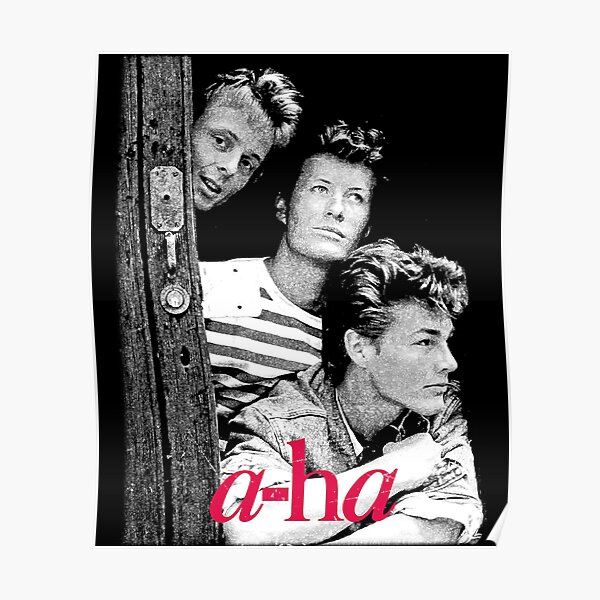 "a-ha band 80s retro classic tshirt design " Poster by PinchosVoitiero ...
