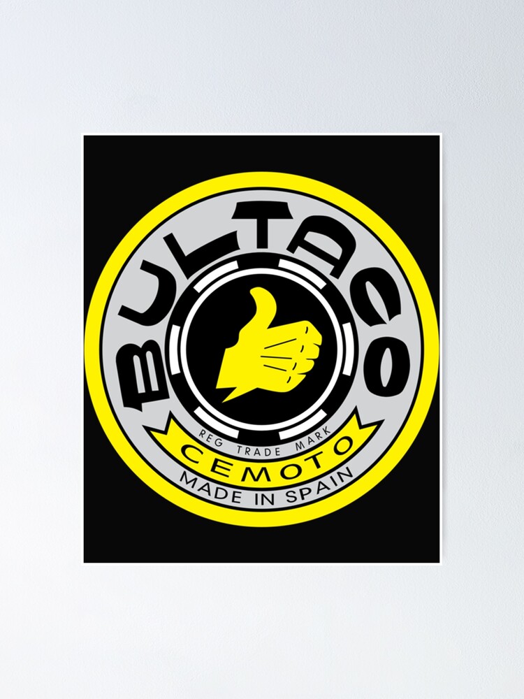 "BULTACO LOGO AMARILLO Camiseta clásica" Poster for Sale by ...