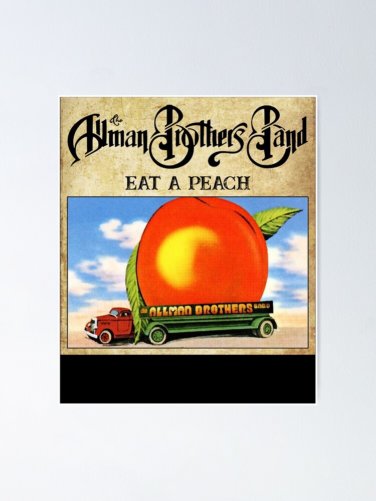 Póster «El álbum de la banda Allmans Brothers Eat A Peach 1972 Póster ...