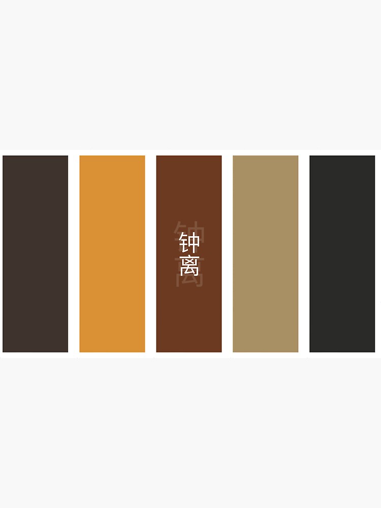 "Zhongli - "Genshin Impact: Color Palettes" Collection" Magnet by draco ...