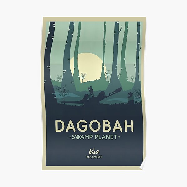 "Dagobah Swamp Planet Visit You Must Stár Wárs" Poster by ...