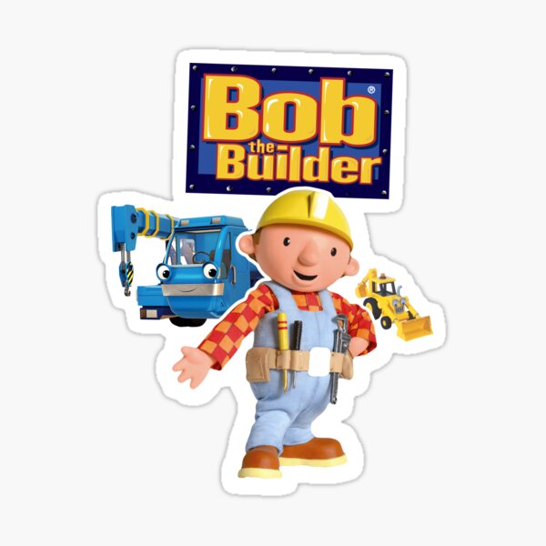 "Bob The Builder Abstract" Sticker by YourFavouriteSI | Redbubble