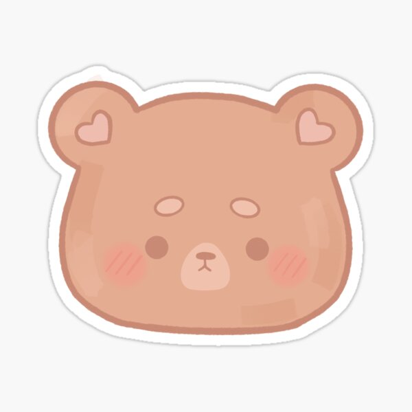 "Cute Bear Icon" Sticker by pencil-paw | Redbubble