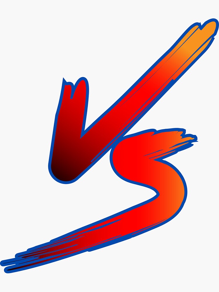 "You vs Who Versus sign 1v1" Sticker by AwesomeArt13 | Redbubble