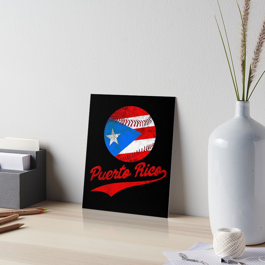 "Puerto Rico Baseball Ball Flag Puerto Rican" Art Board Print by ...